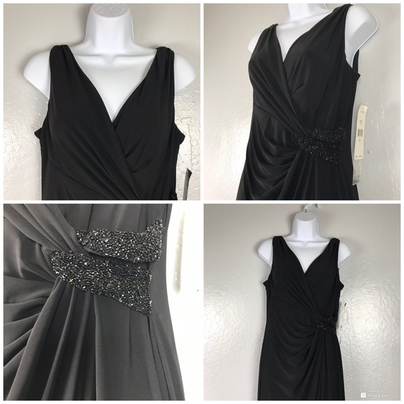 Ralph Lauren | Dresses | Ralph Lauren Evening Black Gown 2p | Poshmark